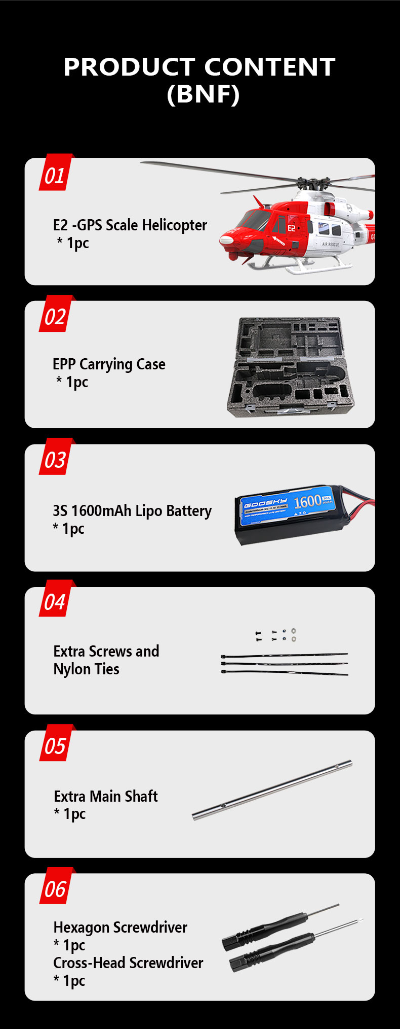 Modellsport.ch | Goosky Bell E2 Rescue GPS RTF | online kaufen